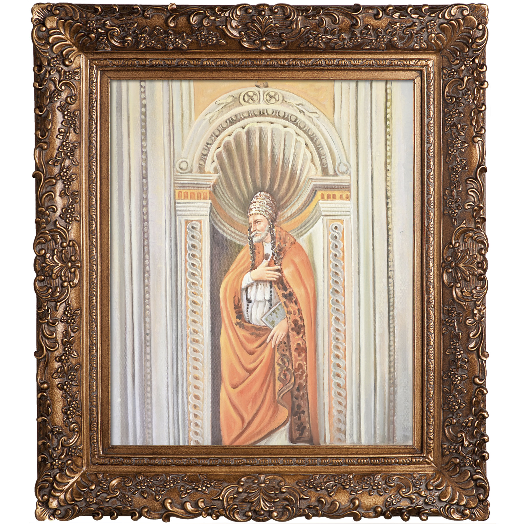 Vault W Artwork Sixtus II Sixtus II by Botticelli - Picture Frame Painting on Canvas - Wayfair ...